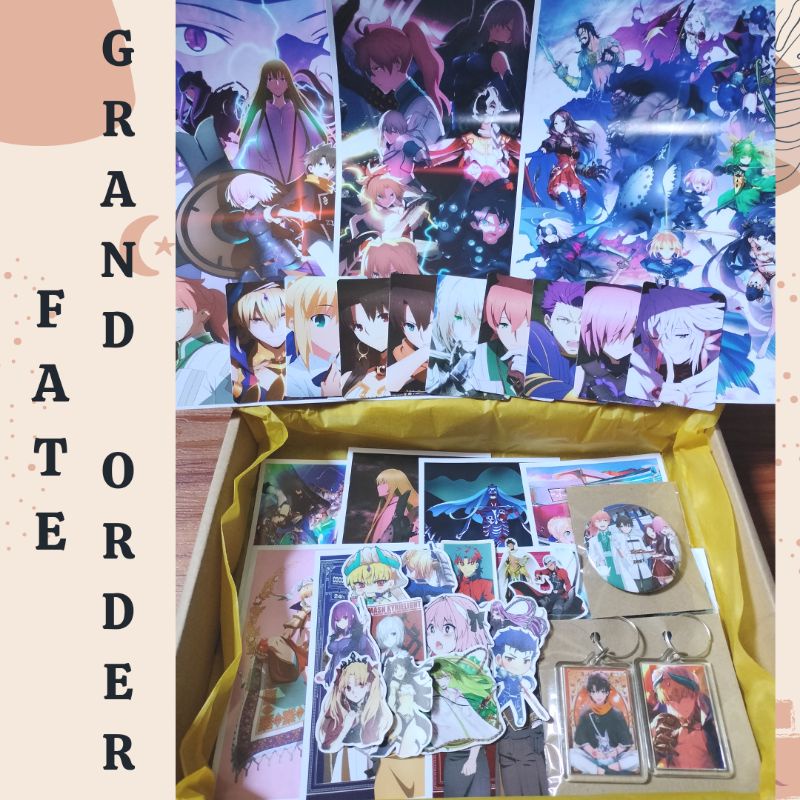 FATE GRAND ORDER anime fan merch gift set box room decoration (pls read ...