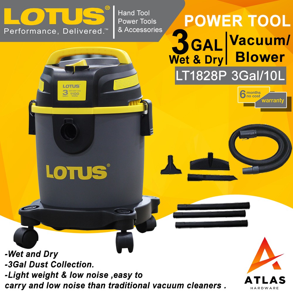 Lotus Wet/Dry Vacuum and Blower LT1828P 3Gal/10L | Shopee Philippines