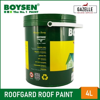 Boysen Roofgard Roof Paint - 4L (8 colors) | Shopee Philippines