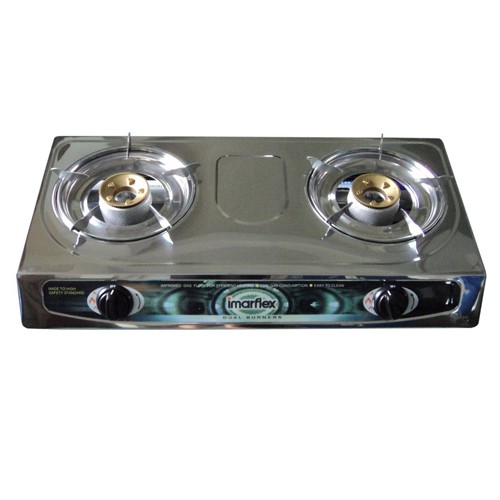 Imarflex Double Burner IG-299S Stainless Body | Shopee Philippines