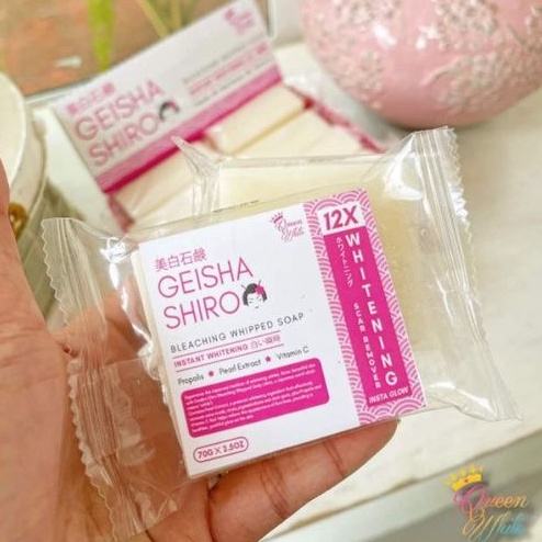 Geisha Shiro Soap by Queen White (10 pcs 1 Box) | Shopee Philippines