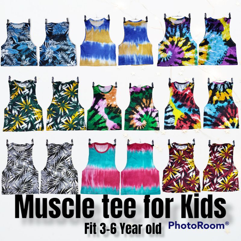 High Quality Muscle tee for KIDS fit 3-6 Year old & fit 7-10 Year old ...