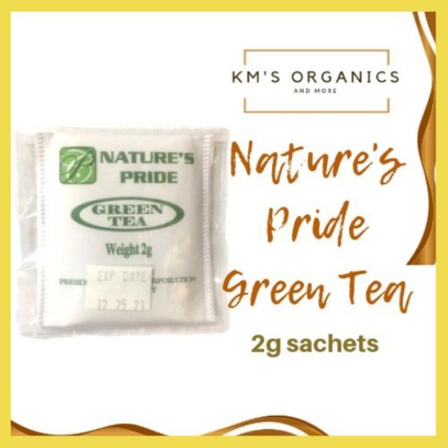 Nature's Pride Green Tea (Individually-packed 2g sachets) | Shopee ...