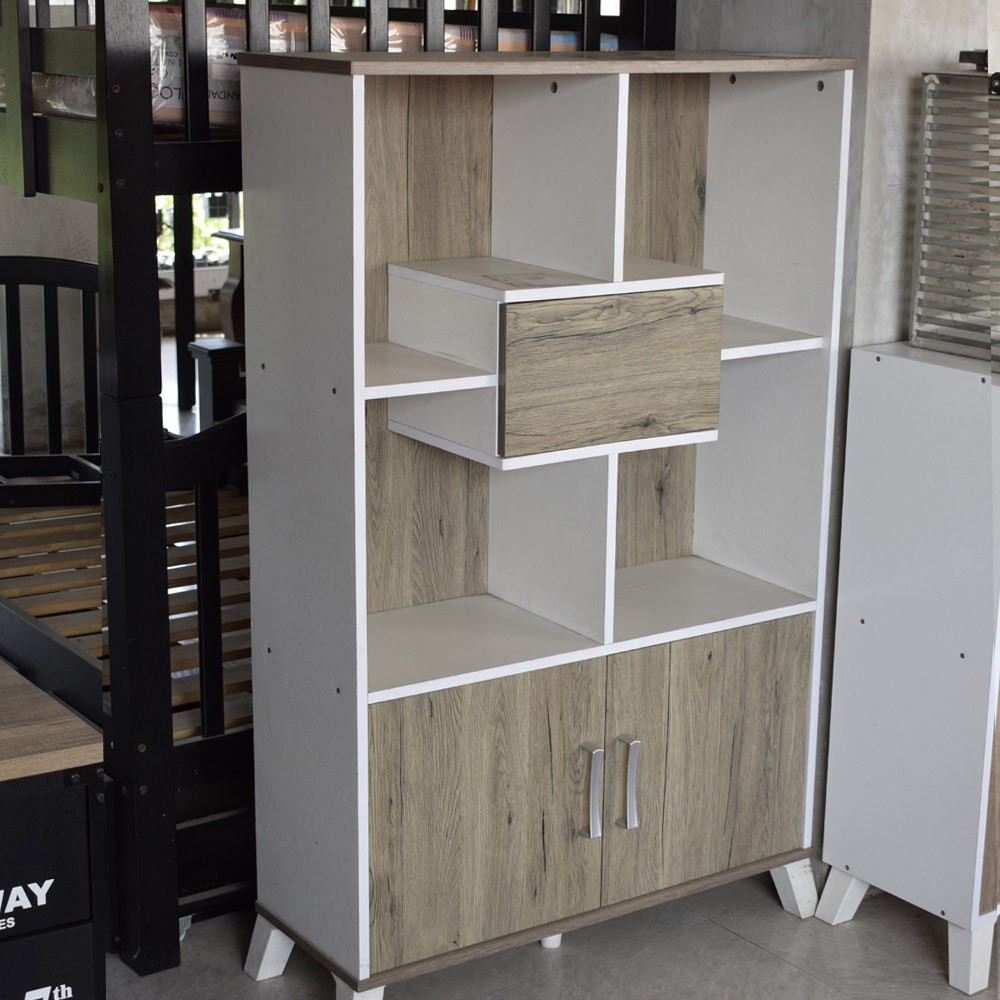 Casa Pinoy 4-Shelf Multipurpose Wood Storage Stand Cabinet Doors presyo ...