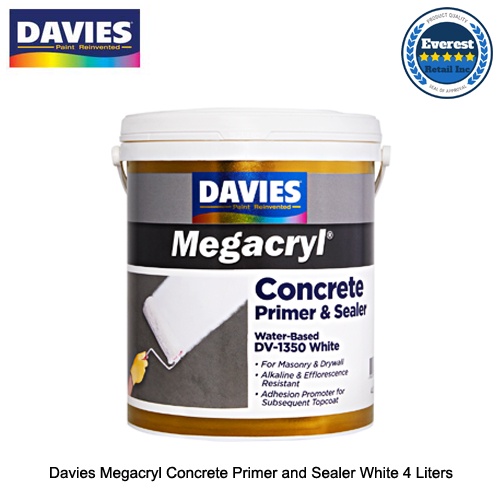 Davies Megacryl Concrete Primer and Sealer White 4 Liters | Shopee ...