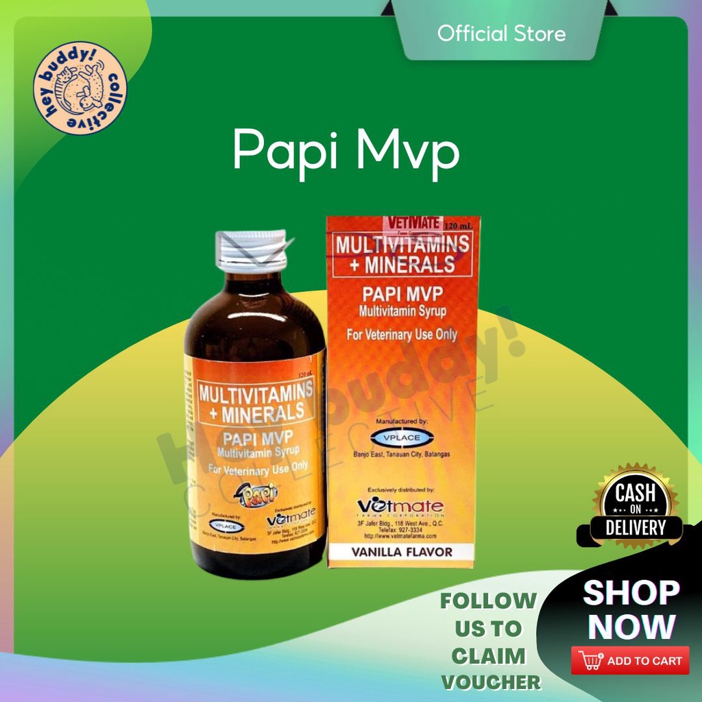 Papi MVP Multivitamins Syrup, Food Suplement 120ML | Shopee Philippines
