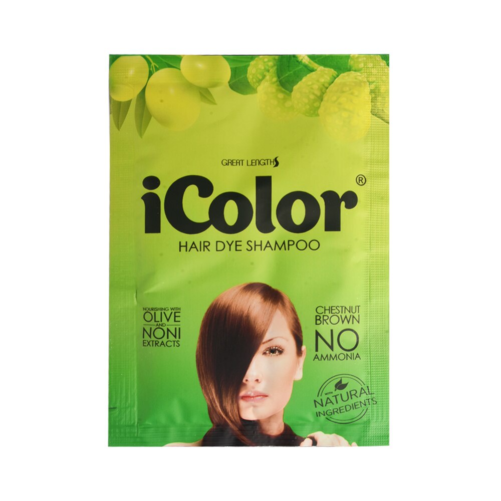 ICOLOR Shampoo-in Hair Color- Chestnut Brown 30ml | Shopee Philippines