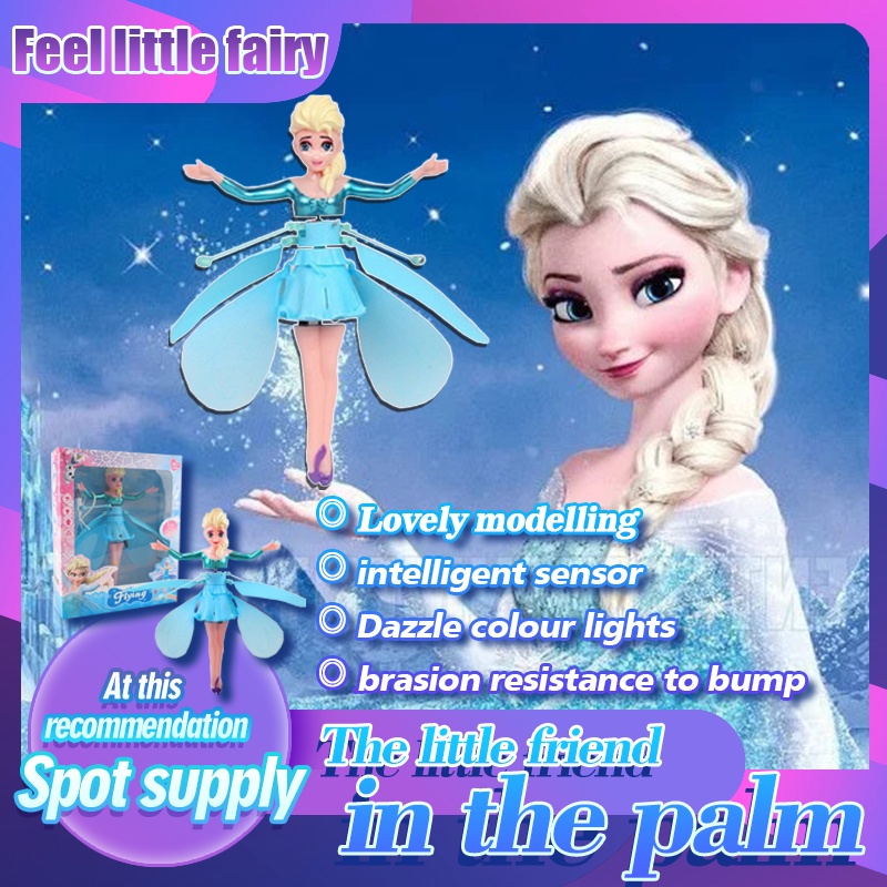 Elsa Toy Frozen Princess Fairy Magical induction Flying Dolls | Shopee ...