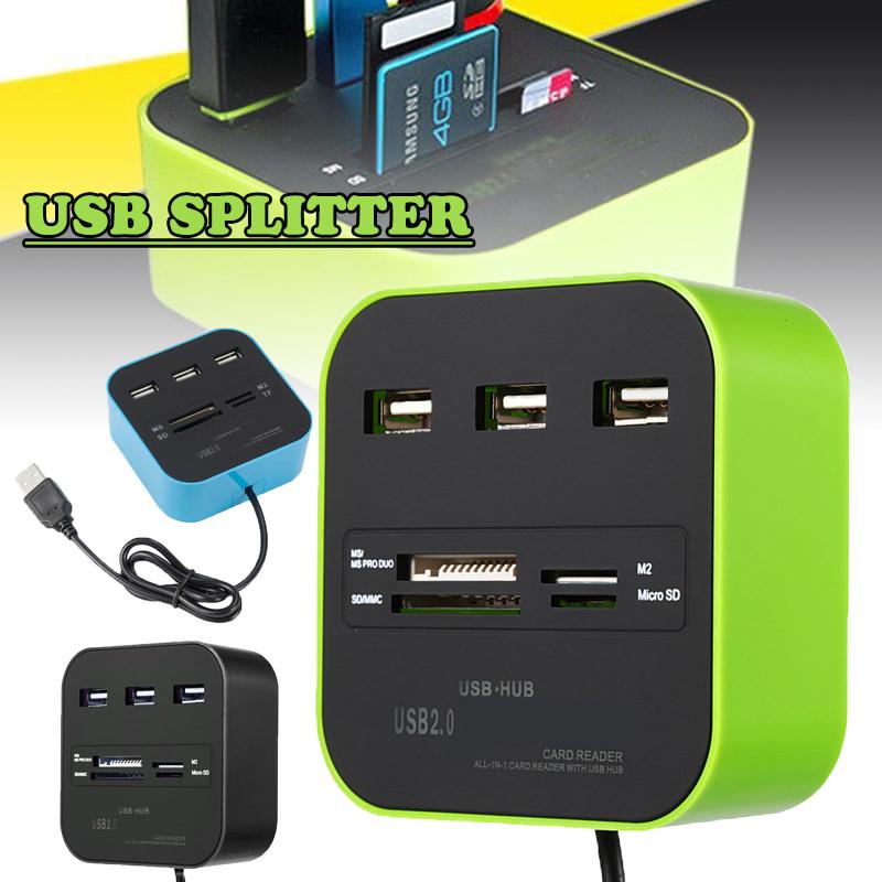 USB Combo Multi-function USB Hub Card Reader | Shopee Philippines