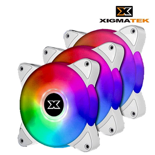 XIGMATEK Galaxy III Essential Arctic 3 X Bx120 ARGB Fan Package Control ...