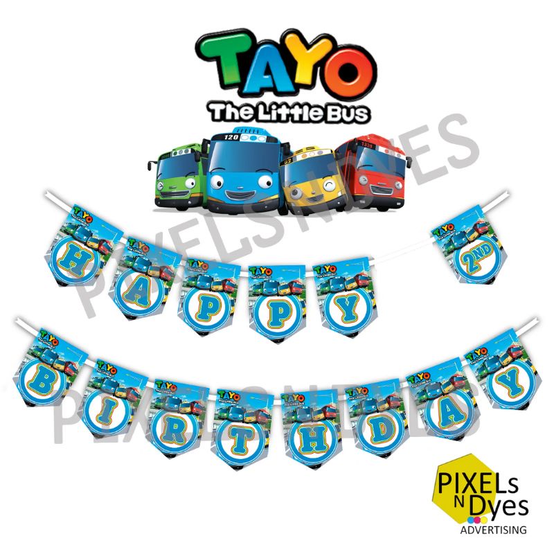 TAYO The Little Bus HBD Banner | Shopee Philippines