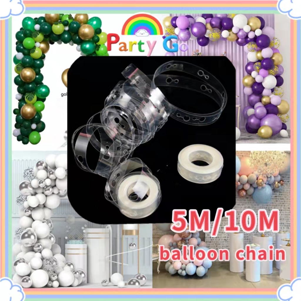 10M balloon chain DIY irregular latex balloon shape chain birthday ...