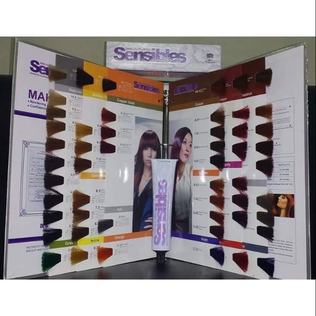 Sensibles Hair Color Chart | Shopee Philippines