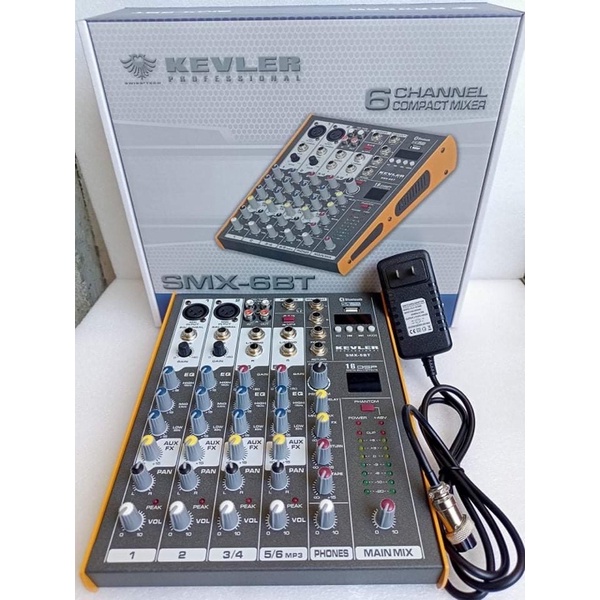 ORIGINAL KEVLER 6 Channel SMX-6BT COMPACT MIXER with BLUETOOTH USB MP3 ...