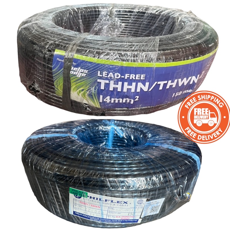 14mm2 / #6 Phelps Dodge and Philflex THHN/THWN-2 Electrical Wire ...