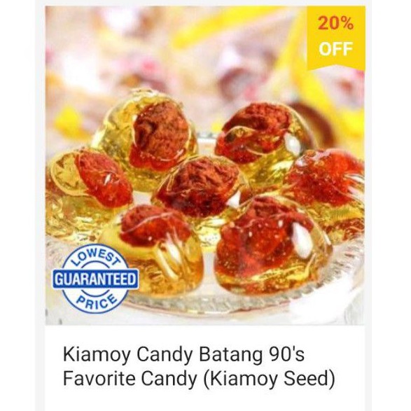 Kiamoy Candy Batang 90's Favorite Candy (Kiamoy Seed) | Shopee Philippines