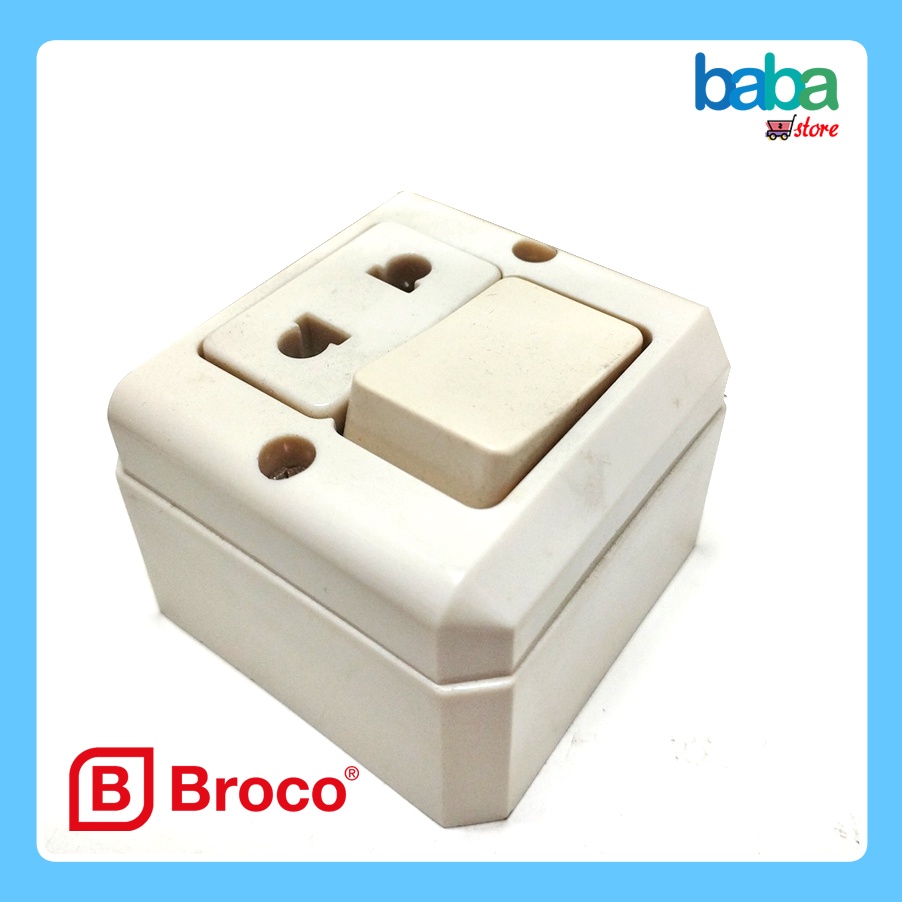 Stop Contact + ORIGINAL BROCO Brand OUTBOW Switch | Shopee Philippines
