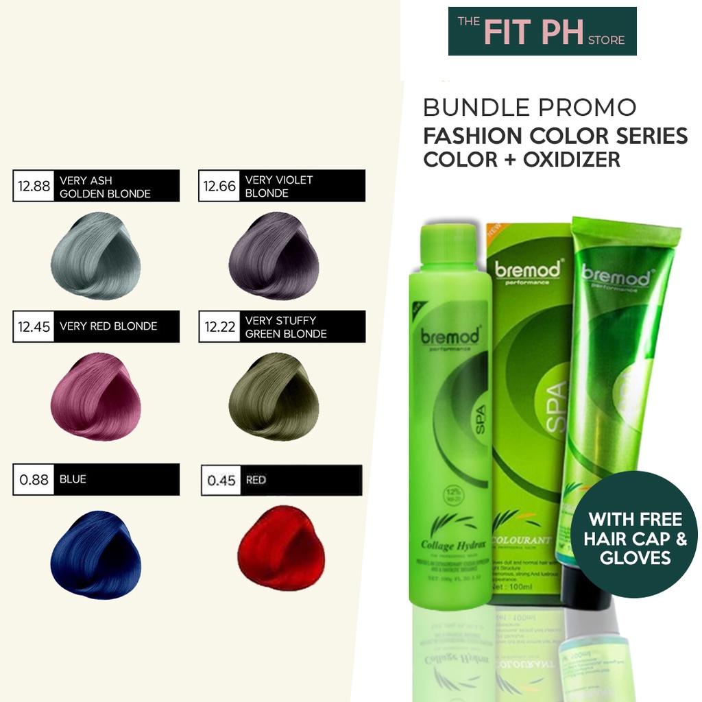 Bremod Hair Color FASHION COLORS with Oxidizer | Shopee Philippines