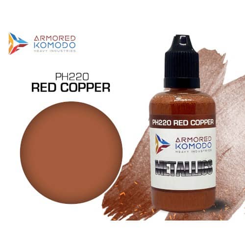 ArKom: PH220 Red Copper Metallic Pearl Airbrush Paint (Armored Komodo ...