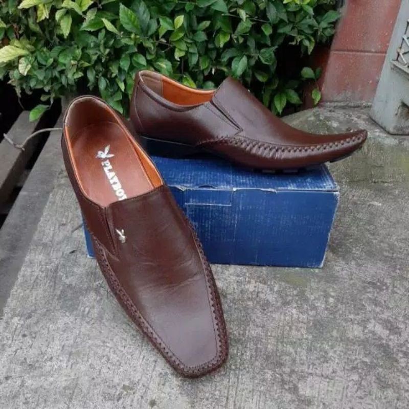 100% ORIGINAL PLAYBOY Shoes PANTOFEL Skin Work Men FORMAL Office 212 ...