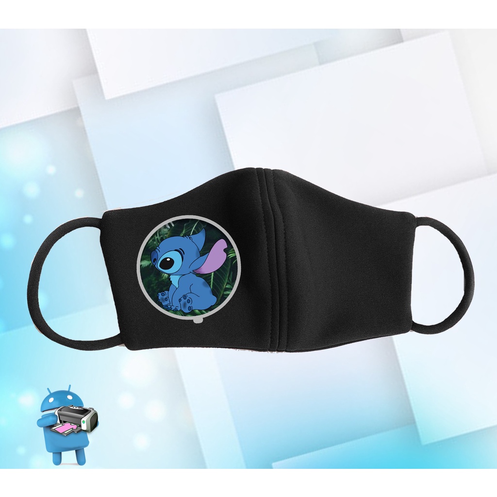 Lilo Stitch Neoprene Face Mask Black Adult Size 1 Piece by GameDroid ...