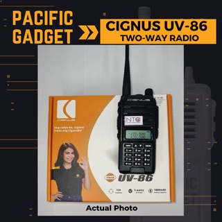 Cignus UV86 Dualband free earpiece portable two way radio walkie talkie ...