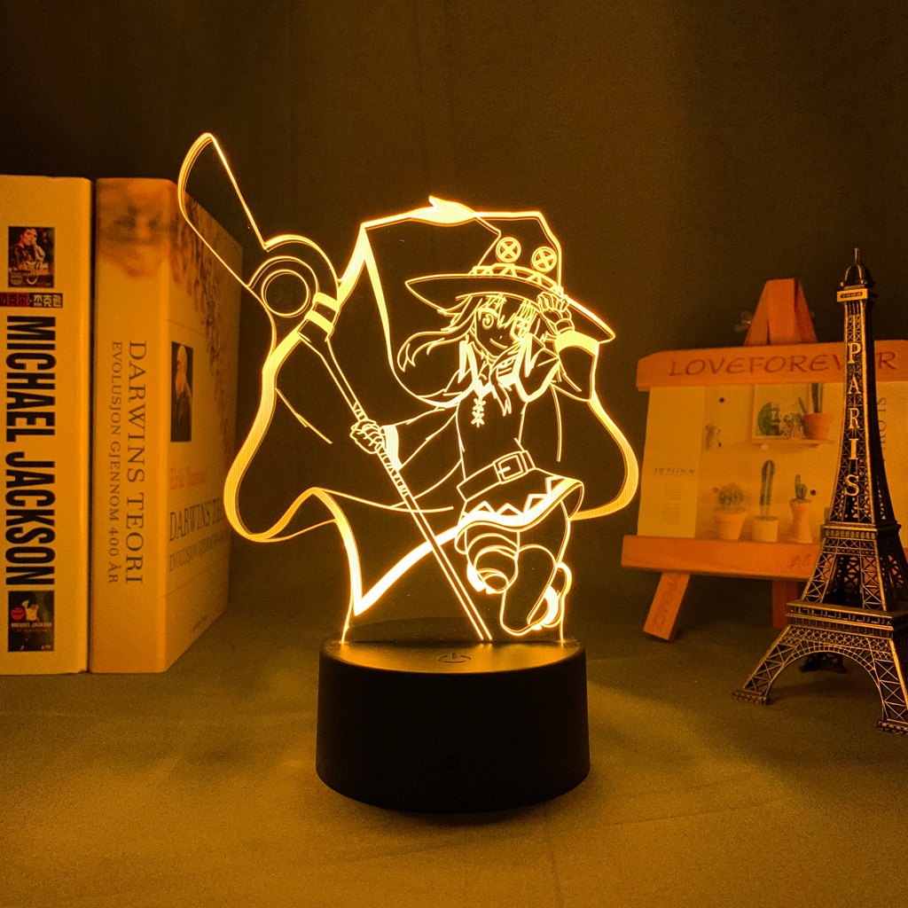 KonoSuba Night Light Megumin Colors Changing Bedside Lamp Cool Gift for ...