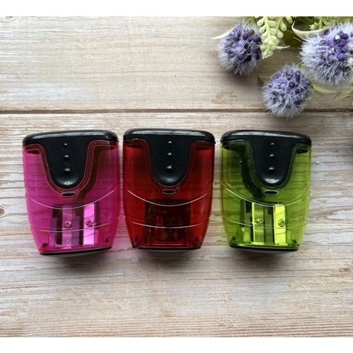 Pencil Sharpener Double Hole with cover (1pc) | Shopee Philippines