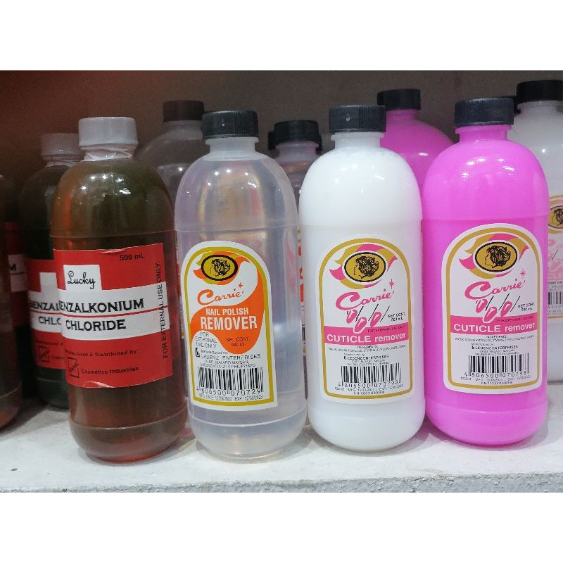 Manicure Nail care 500ml (merthiolate, acetone, cuticle) | Shopee ...