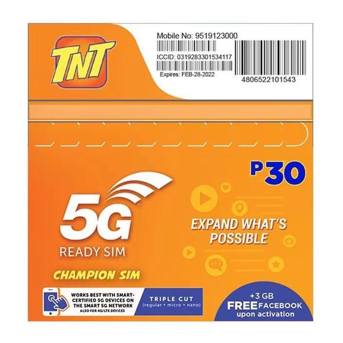 TNT LTE Tricut 5G Sim card tricut Brand New | Shopee Philippines