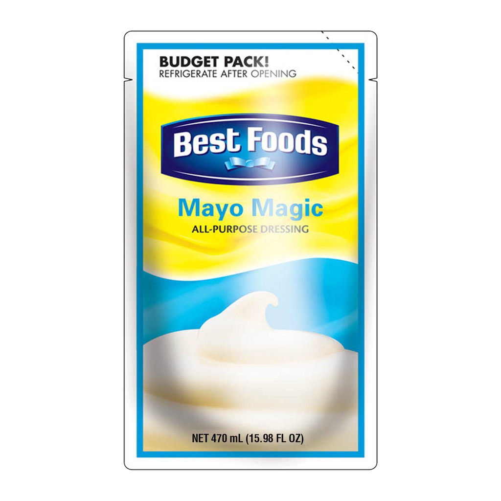 Best Foods Real Mayonnaise Mayo Magic Pouch 470mL | Shopee Philippines