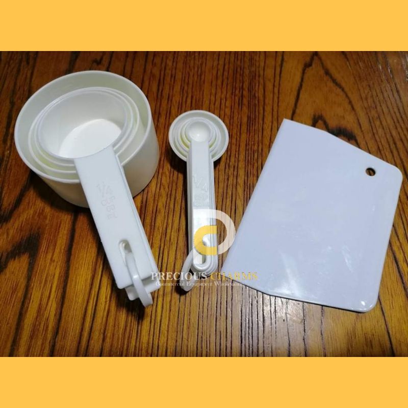 MEASURING CUPS, SPOON & DOUGH CUTTER / SCRAPER SET | Shopee Philippines