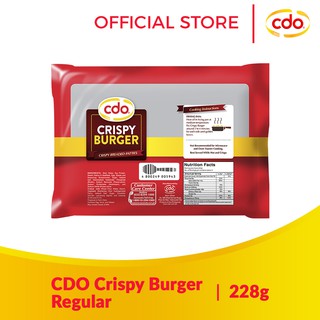 CDO Crispy Burger 228g | Shopee Philippines