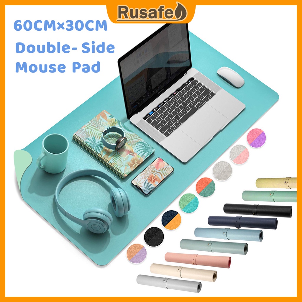 Double-Sided PU Mouse Pad Extended, Mouse Pad Gaming Large Waterproof ...