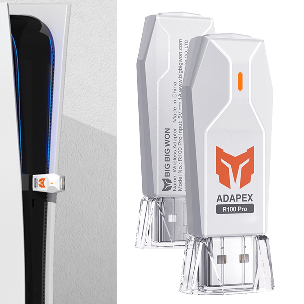 R100 PRO USB Receiver Wireless Adapter Gamepad Converter for PS4 PS5 ...