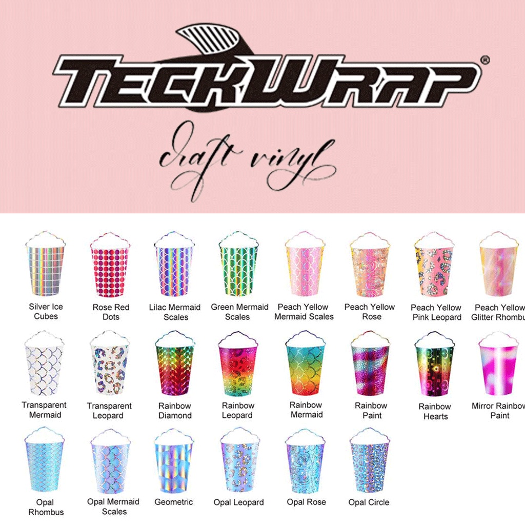TECKWRAP Pattern Holographic Opal Vinyl Sticker | Shopee Philippines