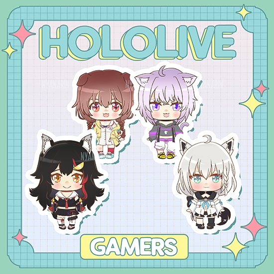 HOLOLIVE Ver. 2 Stickers GAMERS | Shopee Philippines
