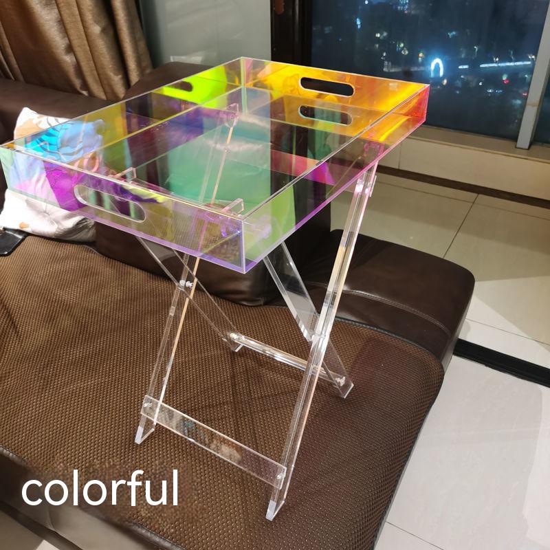 Table ins Style Influencer Transparent Acrylic Coffee Light Luxury ...