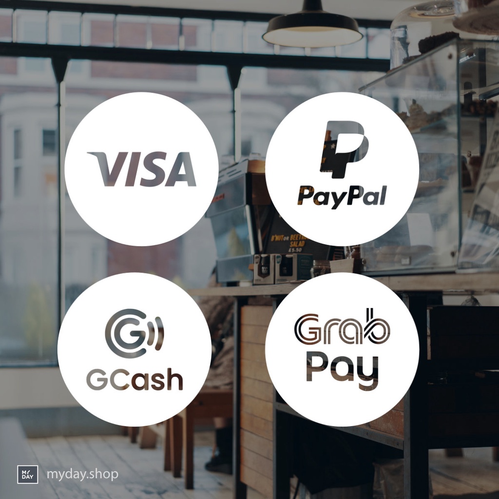 Store Signs Payment Brands Logo Decal Sticker | Shopee Philippines