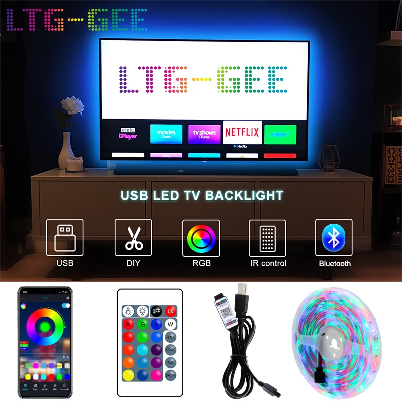 LTG-GEE 5V USB LED Light Strip 2835 LED Strip Flexible 1M 2M 3M 4M 5M ...