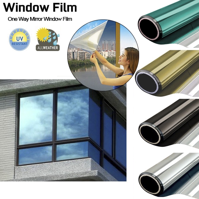3m Mirror Solar Reflective Window Film One Way Mirror Tint Roll Protect