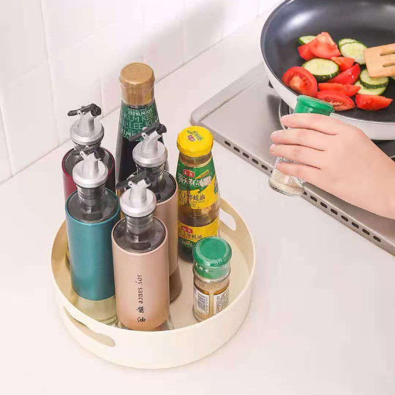 360 Rotating Multifunctional Round Tray Condiments Spices Racks ...