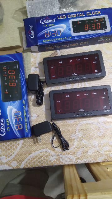 Caixing CX-2158 Digital LED Alarm Clock (Black) | Shopee Philippines