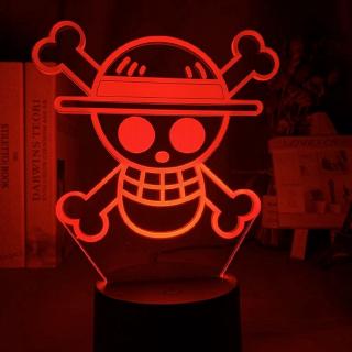 Monkey D Luffy Figure Night Light Anime ONE PIECE LED Color Changing ...