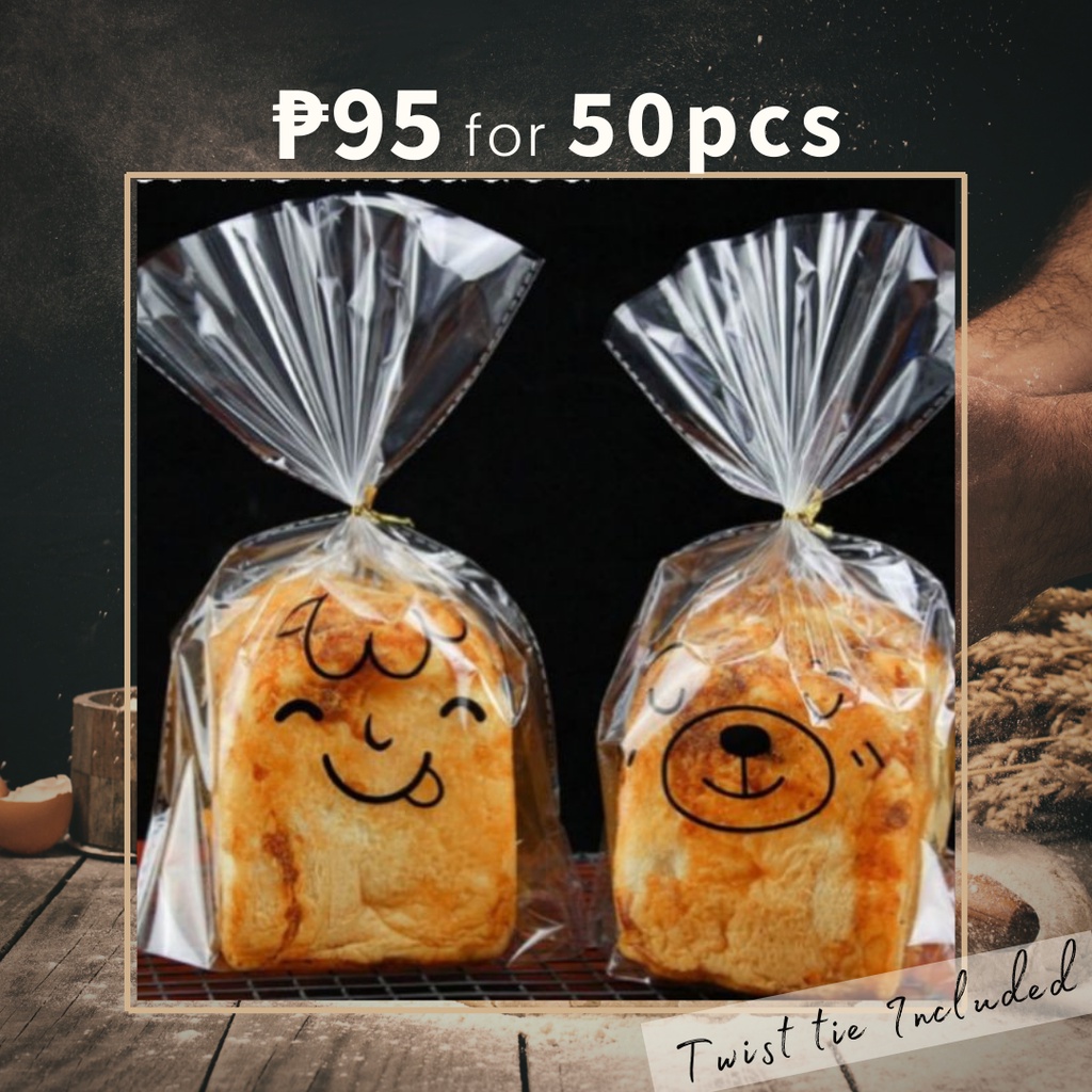 FP1115 (50 PCS) 19x29 CM Packaging Food Cookie Pastry Bag Bread Loaf ...