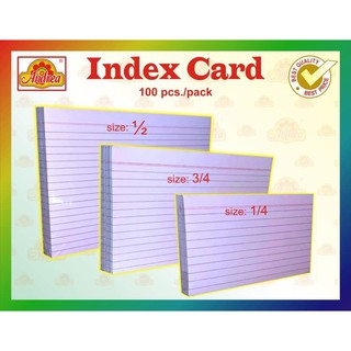 Index Card Sizes (1/2, 1/4, 1/8) | Shopee Philippines