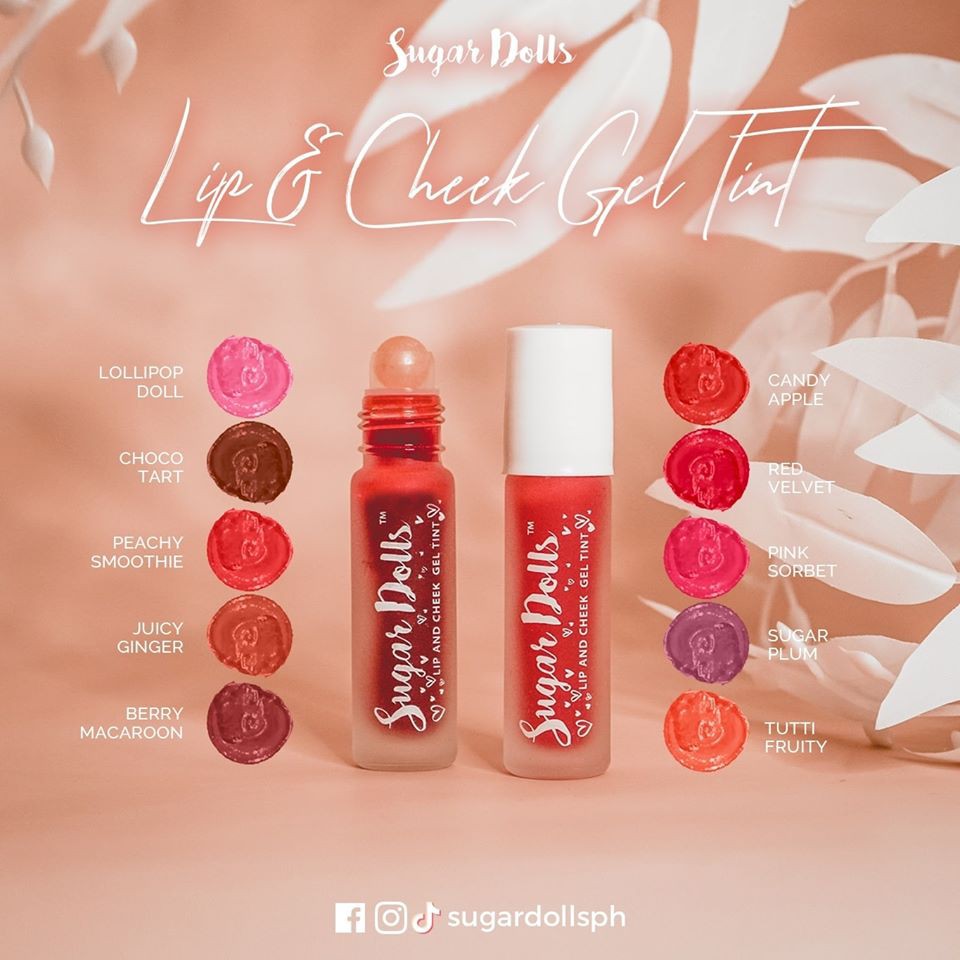 ORIGINAL ONHAND Sugar Dolls Lip and Cheek Gel tint LIPTINT LONG LASTING PIGMENTED | Shopee ...