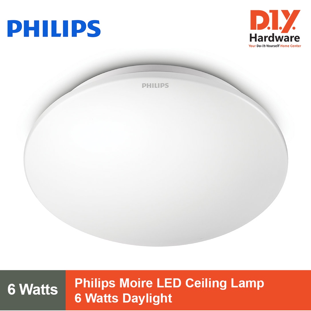 Philips Moire LED Ceiling Lamp 6 Watts Daylight | Shopee Philippines