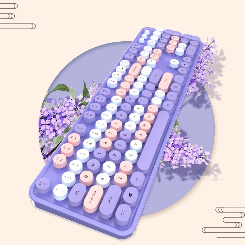 MOFii Exclusive Sweet Mixed 2.4g Wireless And Combo Gaming Keyboard Set ...