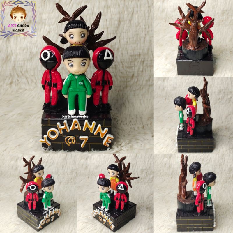 Squid Game Standee/Caketopper (Chibi) | Shopee Philippines